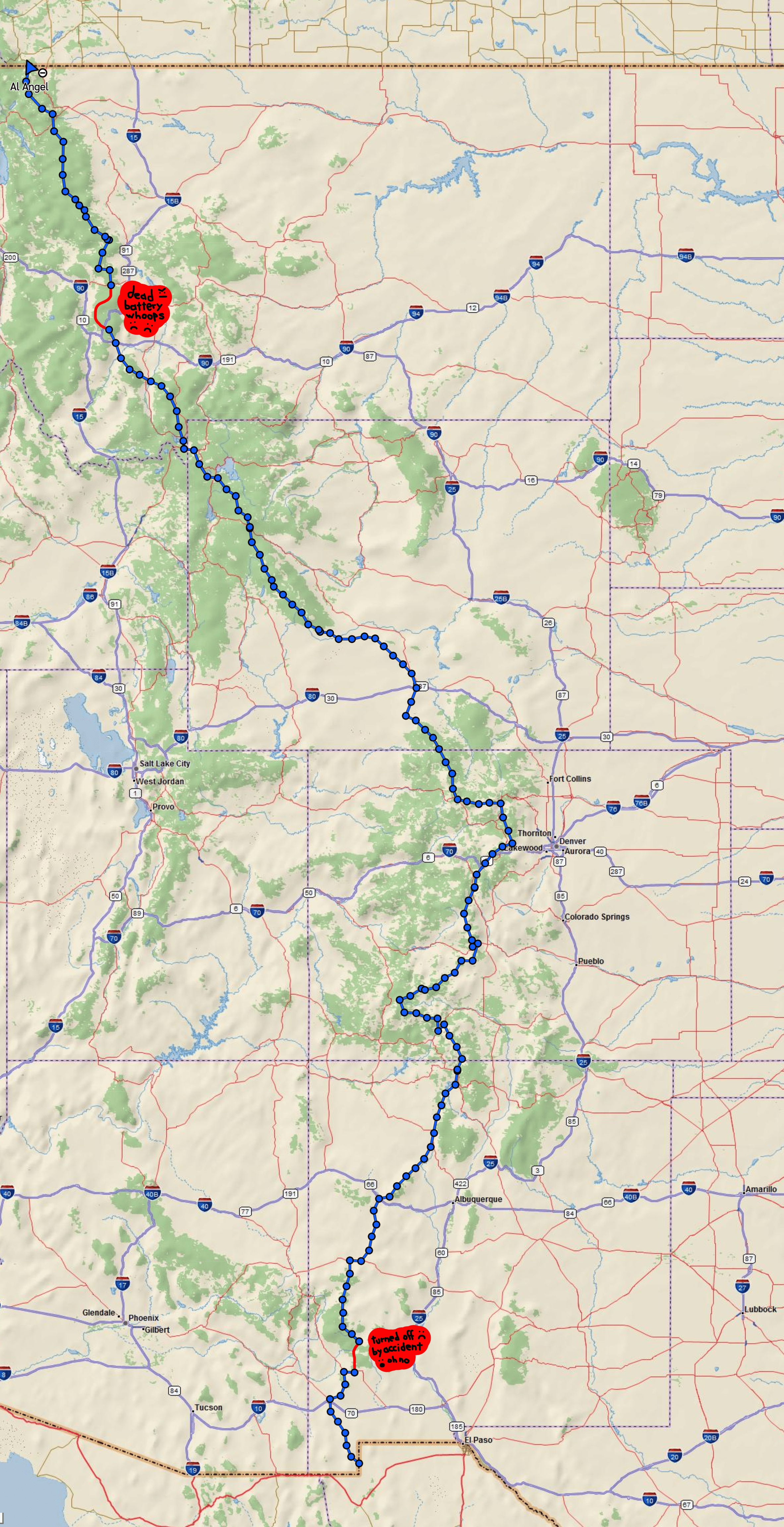 Disorganized notes on the Continental Divide Trail, appendix A ...